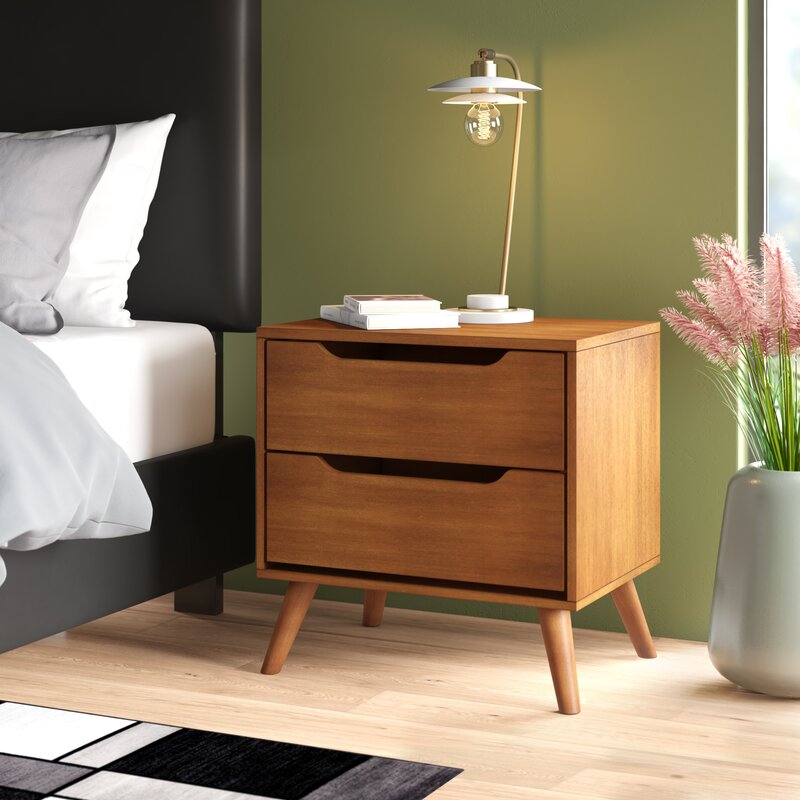 Adonis Two Drawer Bedside Table — Afday